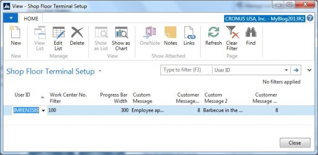 Shop Floor Terminal Role Center for Microsoft Dynamics NAV | Olof ...
